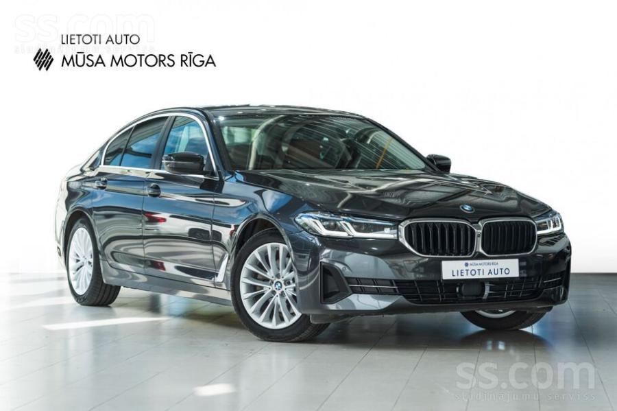 Grey BMW 520 2021 in Riga, with an engine capacity of 2.00 L and mileage of 145 thousand km for 28900 €, photo 8 on AUTOMOTO.COM.LV