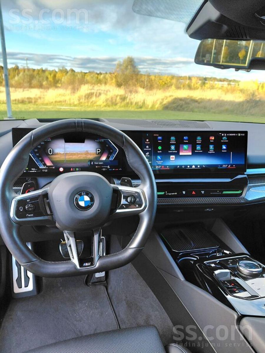 Pelēks BMW 520 2023 Tukums, ar dzinēja tilpumu 2.00 L un nobraukumu 41 tūkst. km par 52599 €, foto 13 vietnē AUTOMOTO.COM.LV
