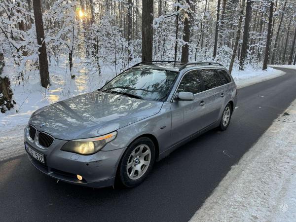 Grey BMW 520 2006 in Klaipeda, with an engine capacity of 2.00 L and mileage of 438 thousand km for 1950 €, photo 1 on AUTOMOTO.COM.LV