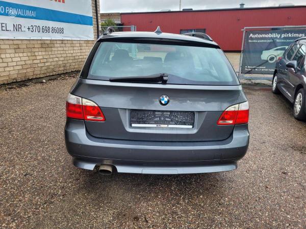 Grey BMW 520 2006 in Telschi, with an engine capacity of 2.00 L and mileage of 300 thousand km for 4150 €, photo 9 on AUTOMOTO.COM.LV