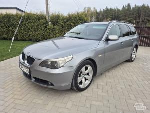 Grey BMW 520 2006 in Jonava, with an engine capacity of 2.00 L and mileage of 353 thousand km for 3500 €, photo  on AUTOMOTO.COM.LV