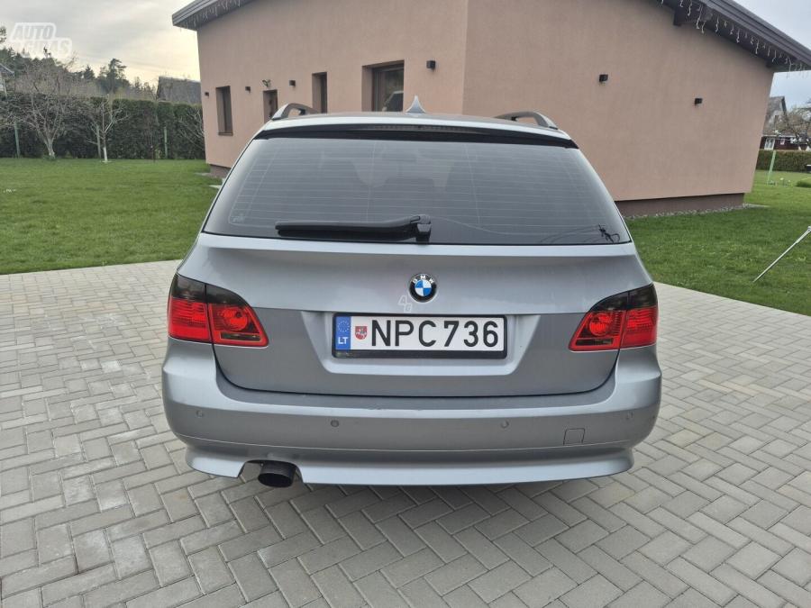 Grey BMW 520 2006 in Jonava, with an engine capacity of 2.00 L and mileage of 353 thousand km for 3500 €, photo 8 on AUTOMOTO.COM.LV