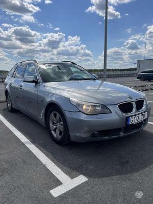 Pelēks BMW 520 2006 Viļņa, ar dzinēja tilpumu 2.00 L un nobraukumu 339 tūkst. km par 2700 €, foto  vietnē AUTOMOTO.COM.LV