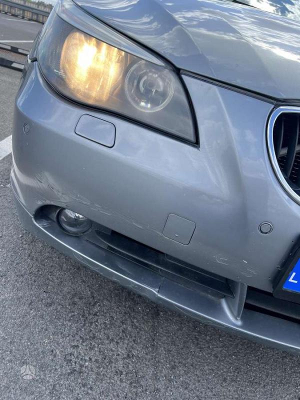 Grey BMW 520 2006 in Vilnius, with an engine capacity of 2.00 L and mileage of 339 thousand km for 2700 €, photo 5 on AUTOMOTO.COM.LV