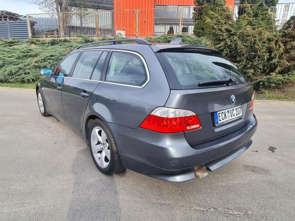 Grey BMW 520 2006 in Kaunas, with an engine capacity of 2.00 L and mileage of 360 thousand km for 2950 €, photo 7 on AUTOMOTO.COM.LV