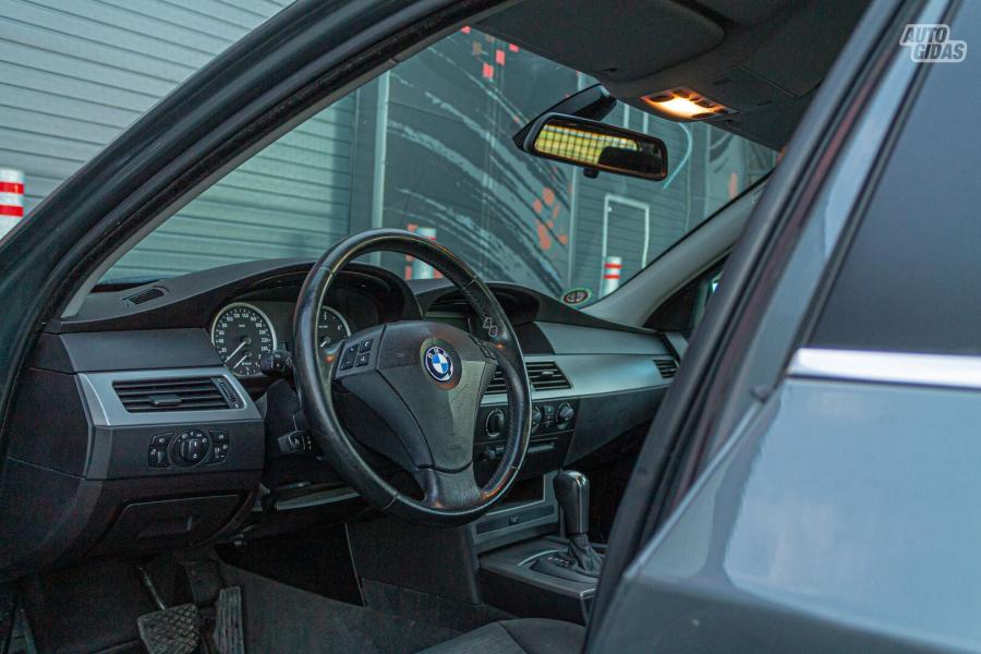 Pelēks BMW 520 2006 Kauņa, ar dzinēja tilpumu 2.00 L un nobraukumu 360 tūkst. km par 2950 €, foto 15 vietnē AUTOMOTO.COM.LV
