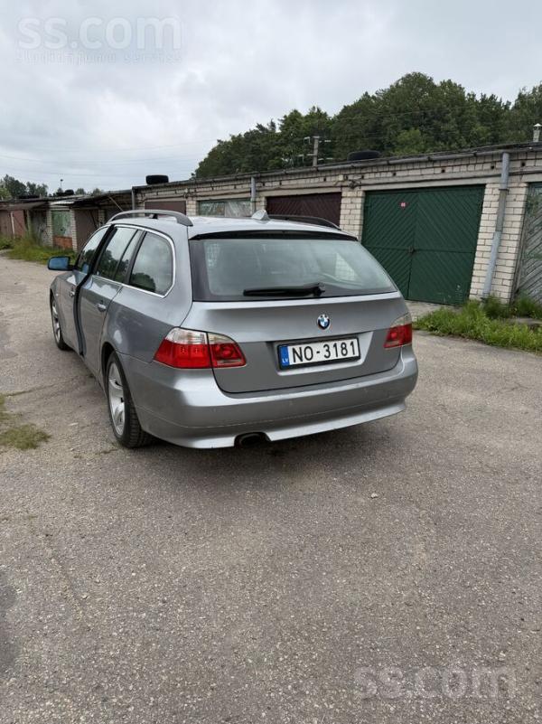 Pelēks BMW 520 2006 Rīga, ar dzinēja tilpumu 2.00 L un nobraukumu 208 tūkst. km par 2200 €, foto 3 vietnē AUTOMOTO.COM.LV