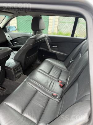Grey BMW 520 2006 in Riga, with an engine capacity of 2.00 L and mileage of 208 thousand km for 2200 €, photo 6 on AUTOMOTO.COM.LV