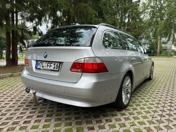 Grey BMW 520 2006 in Vilnius, with an engine capacity of 2.00 L and mileage of 225 thousand km for 3490 €, photo 10 on AUTOMOTO.COM.LV