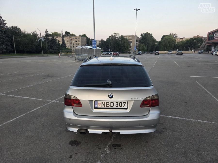 Grey BMW 520 2006 in Kaunas, with an engine capacity of 2.00 L and mileage of 410 thousand km for 2099 €, photo 8 on AUTOMOTO.COM.LV