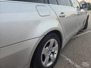 Grey BMW 520 2006 in Kaunas, with an engine capacity of 2.00 L and mileage of 410 thousand km for 2099 €, photo 14 on AUTOMOTO.COM.LV