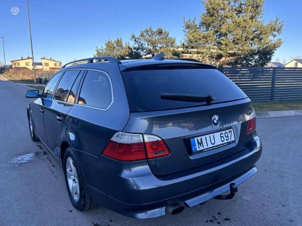 Pelēks BMW 520 2007 Viļņa, ar dzinēja tilpumu 2.00 L un nobraukumu 350 tūkst. km par 2900 €, foto 7 vietnē AUTOMOTO.COM.LV
