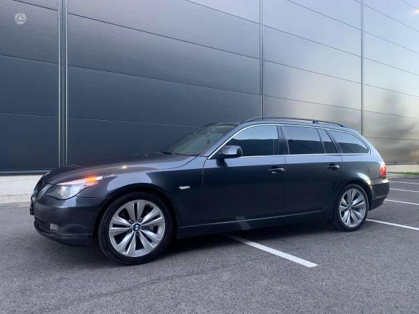 Pelēks BMW 520 2007 Kauņa, ar dzinēja tilpumu 2.00 L un nobraukumu 355 tūkst. km par 3499 €, foto 2 vietnē AUTOMOTO.COM.LV