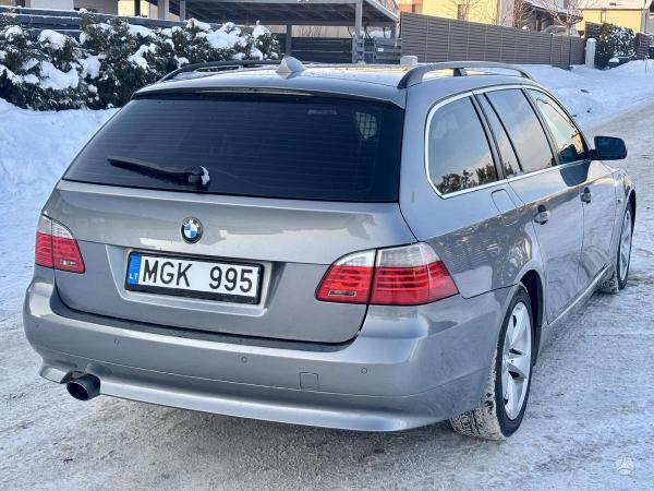 Pelēks BMW 520 2007 Viļņa, ar dzinēja tilpumu 2.00 L un nobraukumu 295 tūkst. km par 4500 €, foto 6 vietnē AUTOMOTO.COM.LV