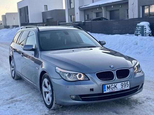 Pelēks BMW 520 2007 Viļņa, ar dzinēja tilpumu 2.00 L un nobraukumu 295 tūkst. km par 4500 €, foto 8 vietnē AUTOMOTO.COM.LV