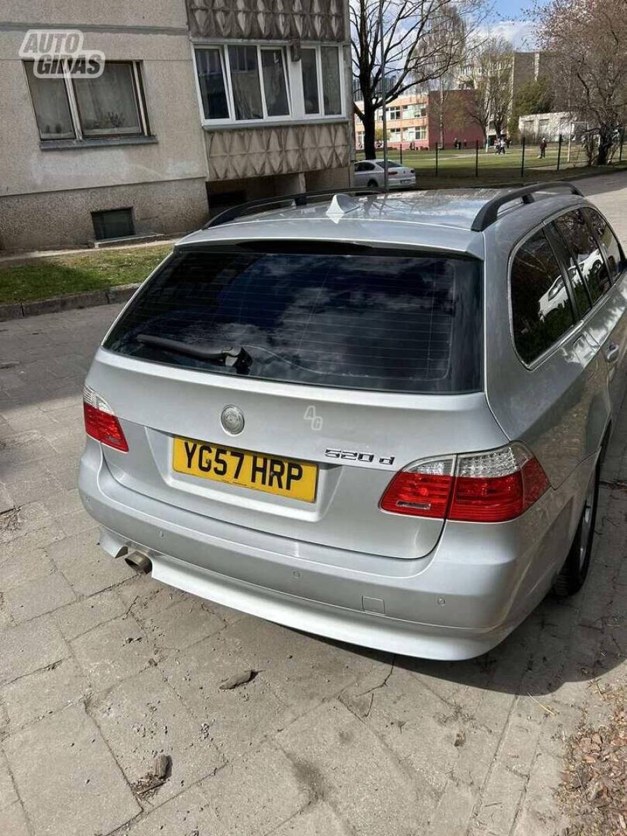 Pelēks BMW 520 2007 Viļņa, ar dzinēja tilpumu 2.00 L un nobraukumu 416 tūkst. km par 1500 €, foto 7 vietnē AUTOMOTO.COM.LV