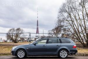 Grey BMW 520 2007 in Riga, with an engine capacity of 2.00 L and mileage of 388 thousand km for 4490 €, photo 5 on AUTOMOTO.COM.LV