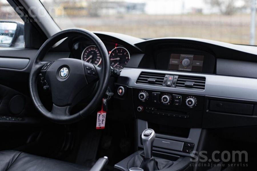 Grey BMW 520 2007 in Riga, with an engine capacity of 2.00 L and mileage of 388 thousand km for 4490 €, photo 26 on AUTOMOTO.COM.LV