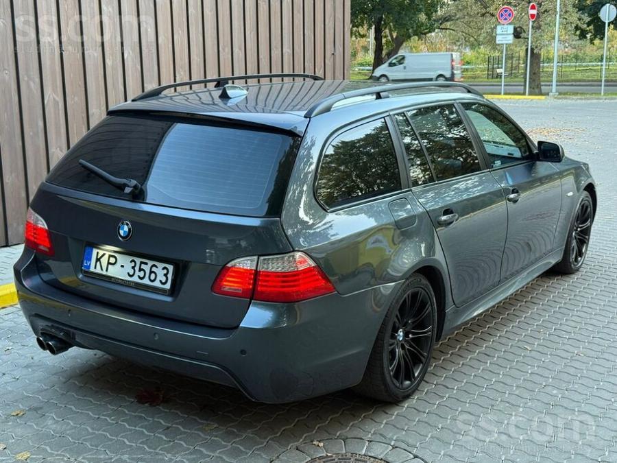 Grey BMW 520 2007 in Riga, with an engine capacity of 2.00 L and mileage of 0 thousand km for 2990 €, photo 6 on AUTOMOTO.COM.LV