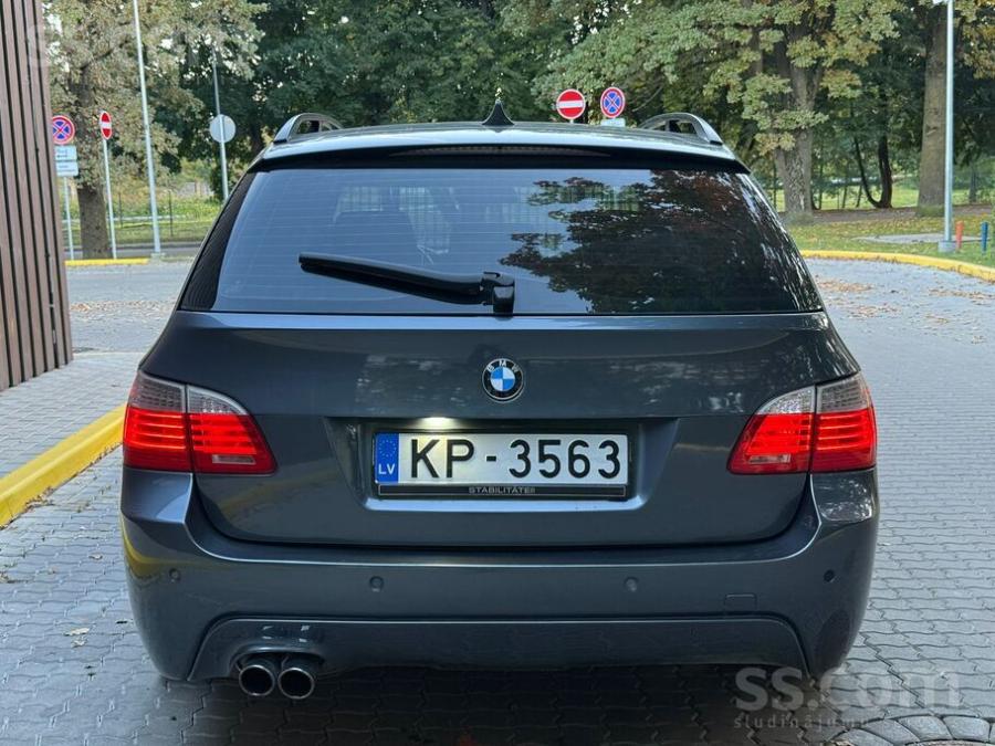 Grey BMW 520 2007 in Riga, with an engine capacity of 2.00 L and mileage of 0 thousand km for 2990 €, photo 10 on AUTOMOTO.COM.LV
