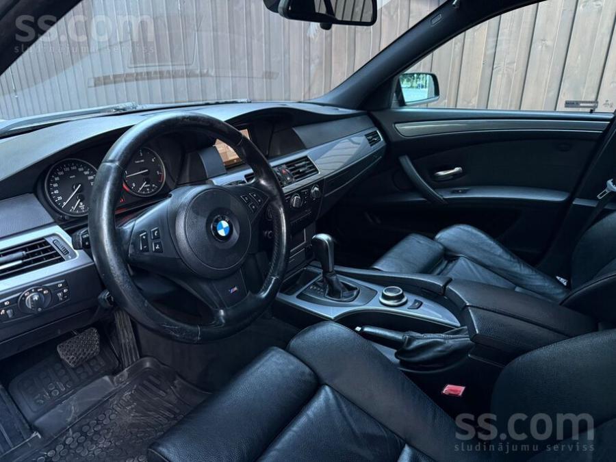 Grey BMW 520 2007 in Riga, with an engine capacity of 2.00 L and mileage of 0 thousand km for 2990 €, photo 13 on AUTOMOTO.COM.LV