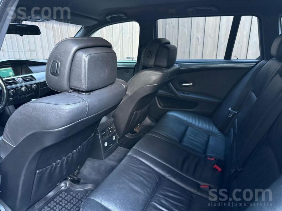 Grey BMW 520 2007 in Riga, with an engine capacity of 2.00 L and mileage of 0 thousand km for 2990 €, photo 14 on AUTOMOTO.COM.LV