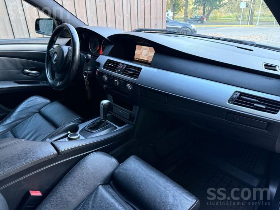 Grey BMW 520 2007 in Riga, with an engine capacity of 2.00 L and mileage of 0 thousand km for 2990 €, photo 16 on AUTOMOTO.COM.LV