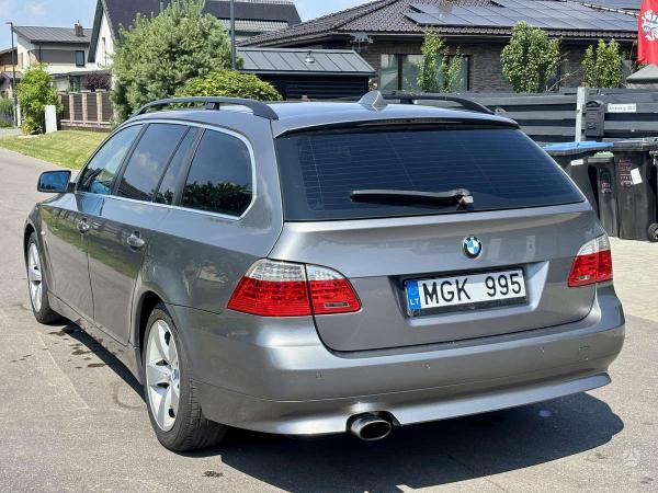 Pelēks BMW 520 2007 Viļņa, ar dzinēja tilpumu 2.00 L un nobraukumu 295 tūkst. km par 3700 €, foto 5 vietnē AUTOMOTO.COM.LV