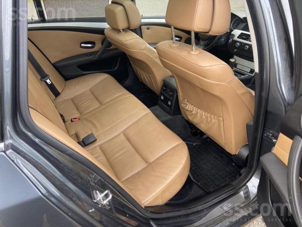 Grey BMW 520 2007 in Liepaja, with an engine capacity of 2.00 L and mileage of 322 thousand km for 3300 €, photo 8 on AUTOMOTO.COM.LV