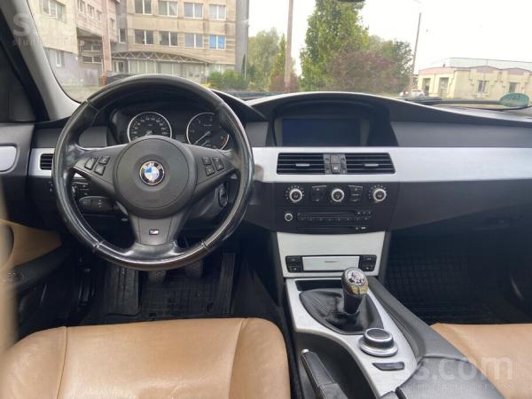 Grey BMW 520 2007 in Liepaja, with an engine capacity of 2.00 L and mileage of 322 thousand km for 3300 €, photo 9 on AUTOMOTO.COM.LV
