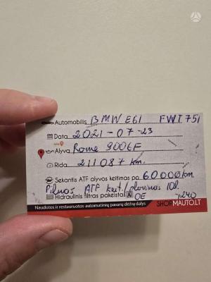 Pelēks BMW 520 2007 Mažeikiai, ar dzinēja tilpumu 2.00 L un nobraukumu 259 tūkst. km par 5500 €, foto 18 vietnē AUTOMOTO.COM.LV