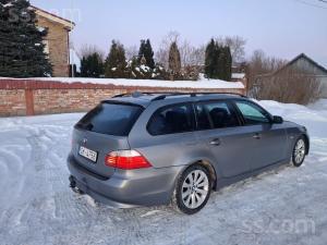 Grey BMW 520 2008 in Liepaja, with an engine capacity of 2.00 L and mileage of 302 thousand km for 6000 €, photo 3 on AUTOMOTO.COM.LV
