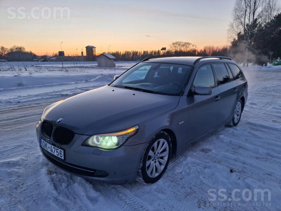 Grey BMW 520 2008 in Liepaja, with an engine capacity of 2.00 L and mileage of 302 thousand km for 6000 €, photo 6 on AUTOMOTO.COM.LV