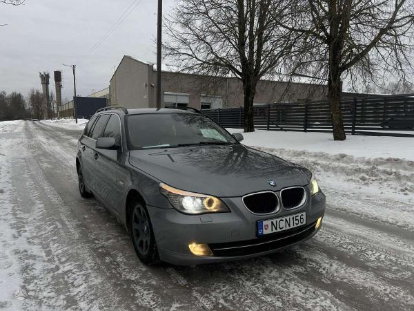 Grey BMW 520 2008 in Vilnius, with an engine capacity of 2.00 L and mileage of 347 thousand km for 2600 €, photo 1 on AUTOMOTO.COM.LV