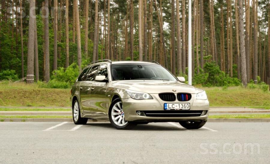 Серый БМВ 520 2008 в Рига, объемом двигателя 2.00 л и пробегом 361 тыс. км за 4290 €, фото 3 на AUTOMOTO.COM.LV