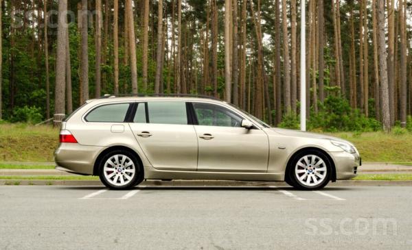 Grey BMW 520 2008 in Riga, with an engine capacity of 2.00 L and mileage of 361 thousand km for 4290 €, photo 9 on AUTOMOTO.COM.LV
