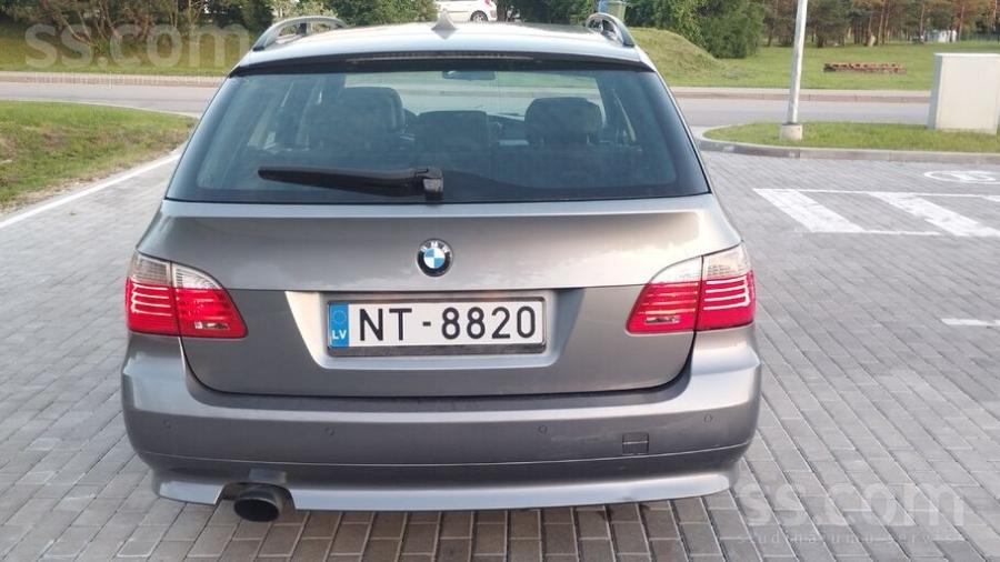 Pelēks BMW 520 2008 Jēkabpils, ar dzinēja tilpumu 2.00 L un nobraukumu 220 tūkst. km par 4000 €, foto 7 vietnē AUTOMOTO.COM.LV