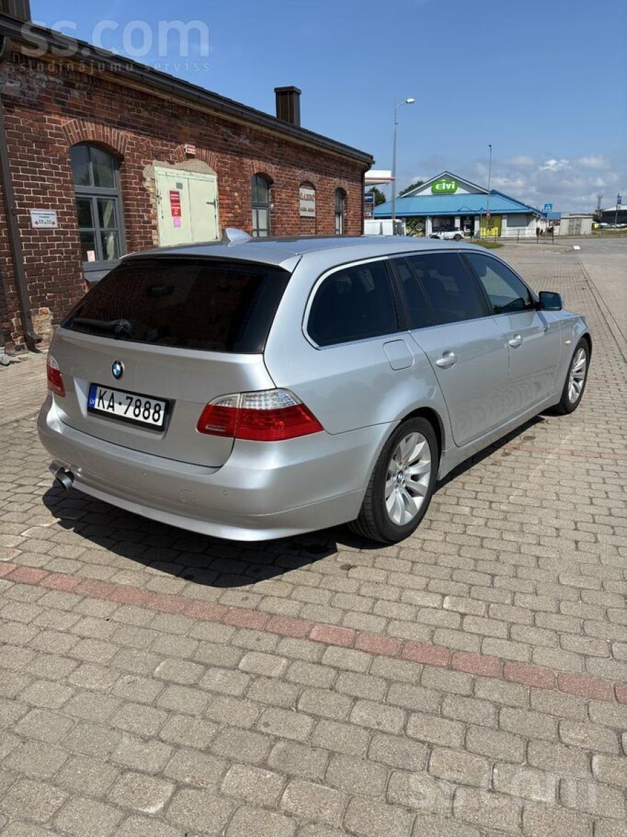 Grey BMW 520 2008 in Liepaja, with an engine capacity of 2.00 L and mileage of 0 thousand km for 3700 €, photo 7 on AUTOMOTO.COM.LV