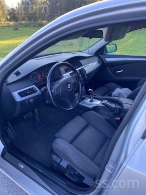 Grey BMW 520 2008 in Liepaja, with an engine capacity of 2.00 L and mileage of 0 thousand km for 3700 €, photo 10 on AUTOMOTO.COM.LV