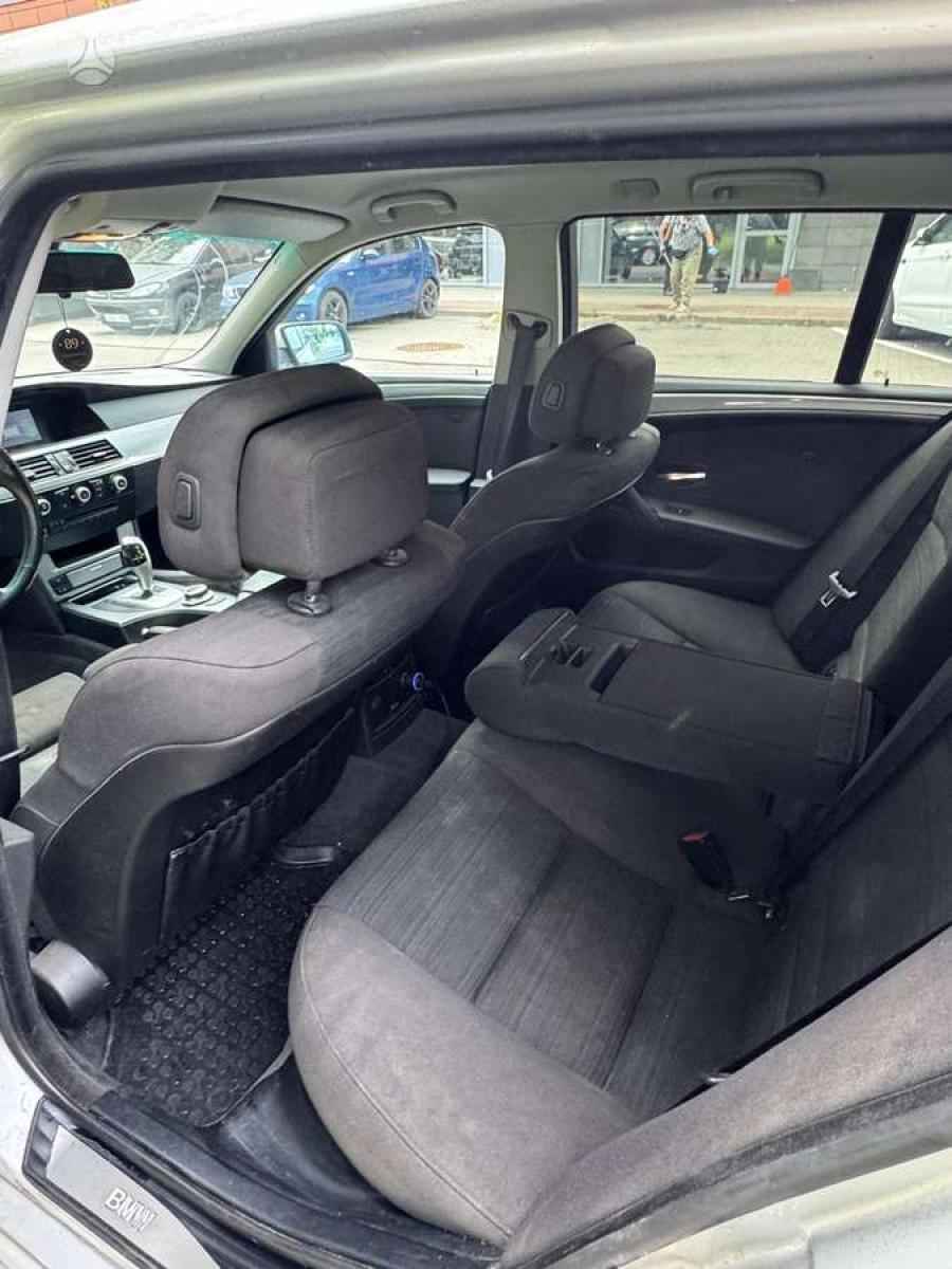 Pelēks BMW 520 2008 Klaipėda, ar dzinēja tilpumu 2.00 L un nobraukumu 450 tūkst. km par 2450 €, foto 8 vietnē AUTOMOTO.COM.LV