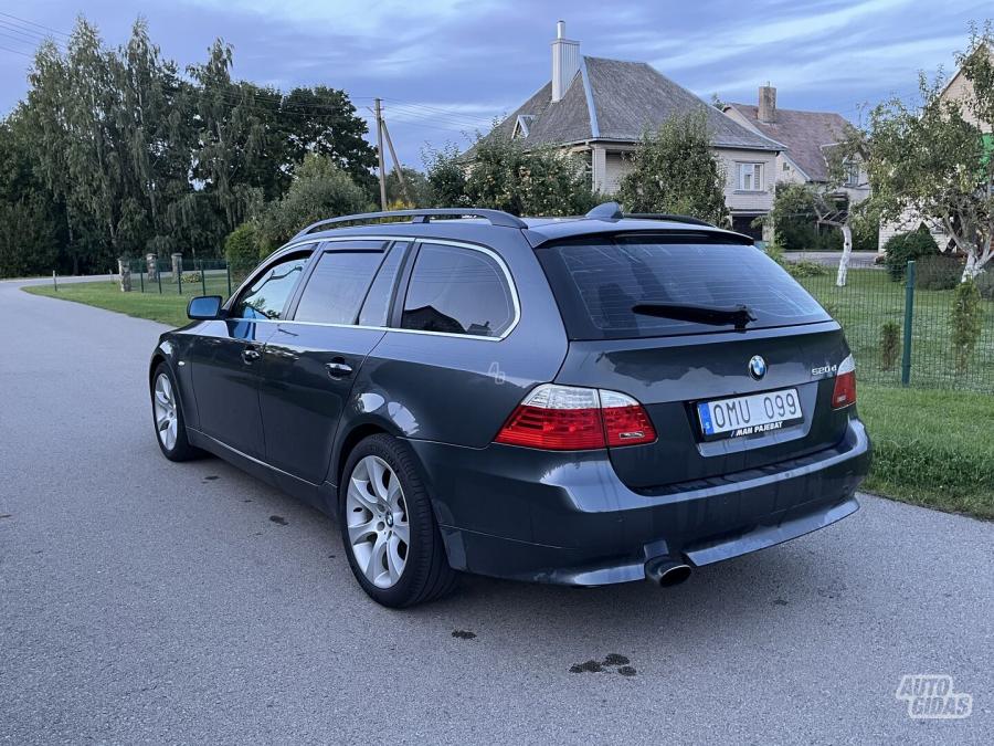 Pelēks BMW 520 2008 Ariogala, ar dzinēja tilpumu 2.00 L un nobraukumu 428 tūkst. km par 2250 €, foto 6 vietnē AUTOMOTO.COM.LV