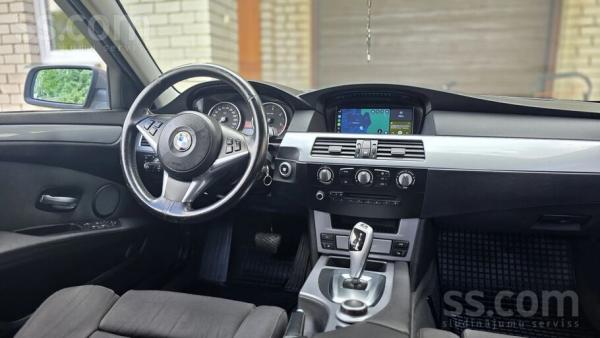 Grey BMW 520 2008 in Cesis, with an engine capacity of 2.00 L and mileage of 370 thousand km for 3650 €, photo 3 on AUTOMOTO.COM.LV