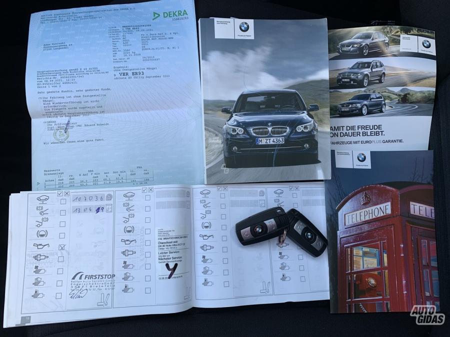 Серый БМВ 520 2008 в Каунас, объемом двигателя 2.00 л и пробегом 217 тыс. км за 4599 €, фото 35 на AUTOMOTO.COM.LV