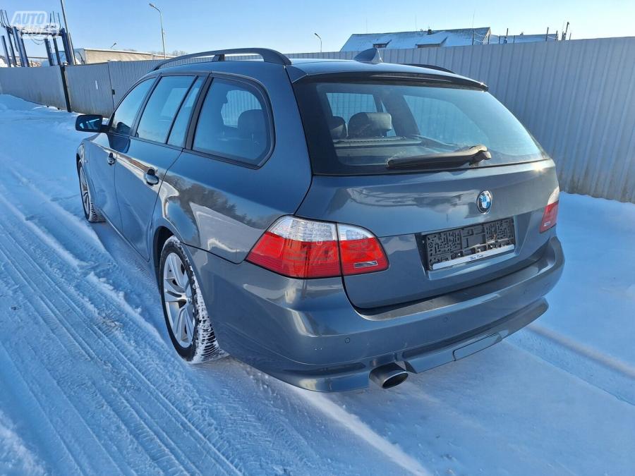 Pelēks BMW 520 2009 Marijampole, ar dzinēja tilpumu 2.00 L un nobraukumu 278 tūkst. km par 4100 €, foto 5 vietnē AUTOMOTO.COM.LV