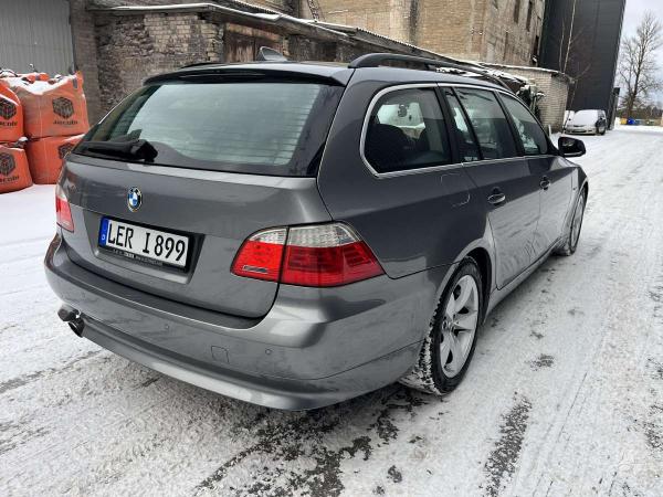 Grey BMW 520 2010 in Vilnius, with an engine capacity of 2.00 L and mileage of 250 thousand km for 4950 €, photo 5 on AUTOMOTO.COM.LV