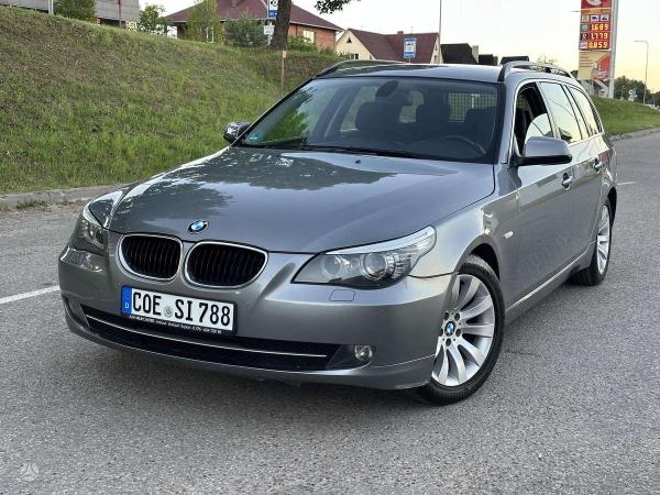 Grey BMW 520 2010 in Jonava, with an engine capacity of 2.00 L and mileage of 397 thousand km for 4250 €, photo 1 on AUTOMOTO.COM.LV