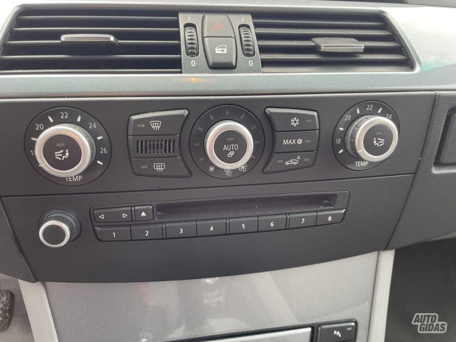Grey BMW 520 2010 in Kaunas, with an engine capacity of 2.00 L and mileage of 357 thousand km for 3100 €, photo 17 on AUTOMOTO.COM.LV