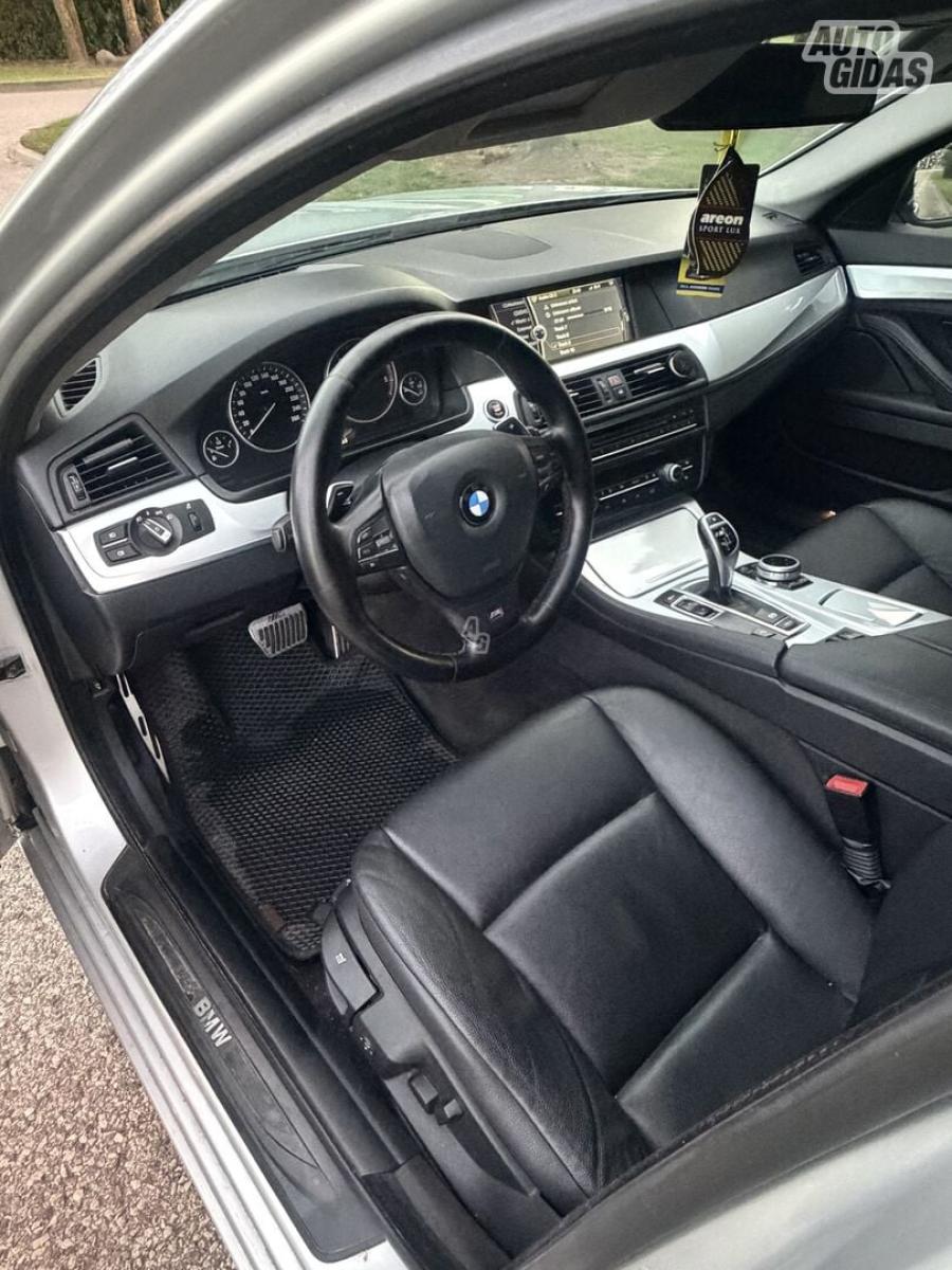 Grey BMW 520 2010 in Vilnius, with an engine capacity of 2.00 L and mileage of 375 thousand km for 5700 €, photo 11 on AUTOMOTO.COM.LV