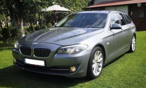 Pelēks BMW 520 2010 Viļņa, ar dzinēja tilpumu 2.00 L un nobraukumu 289 tūkst. km par 5999 €, foto  vietnē AUTOMOTO.COM.LV