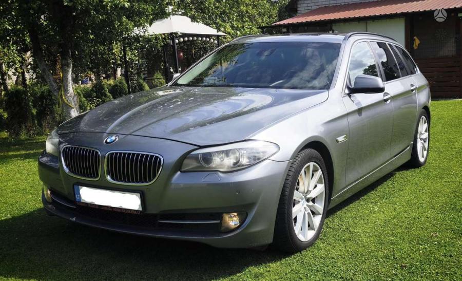Pelēks BMW 520 2010 Viļņa, ar dzinēja tilpumu 2.00 L un nobraukumu 289 tūkst. km par 5999 €, foto 1 vietnē AUTOMOTO.COM.LV
